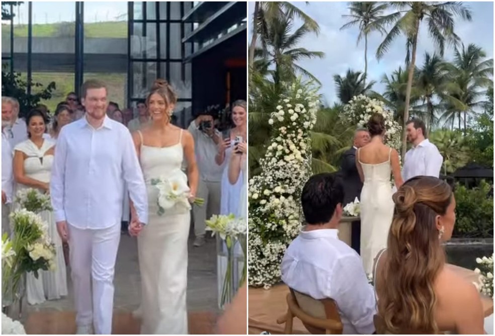 Luma primogênita de Elaine Mickely e César Filho se casa no civil