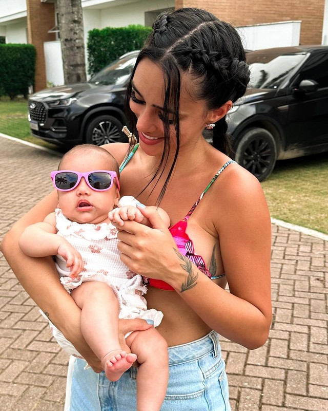 Bruna Biancardi comemora 3 meses de Mavie fruto de sua relação Neymar