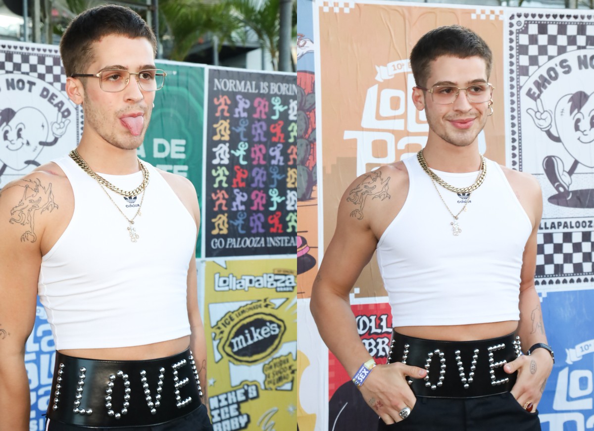 De cropped no Lolla João Guilherme fala de estilo e comenta vida amorosa