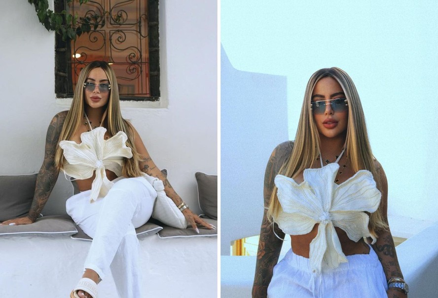 Rafaella Santos encanta com novos cliques de viagem para Grécia