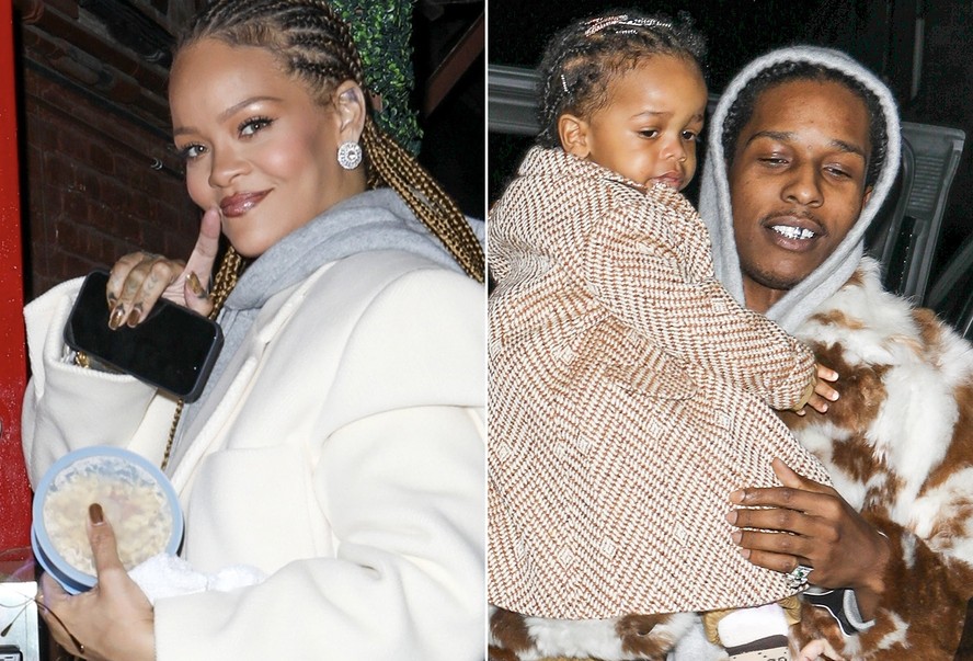Rihanna e A$AP Rocky passam festas de fim de ano em Aspen com os filhos
