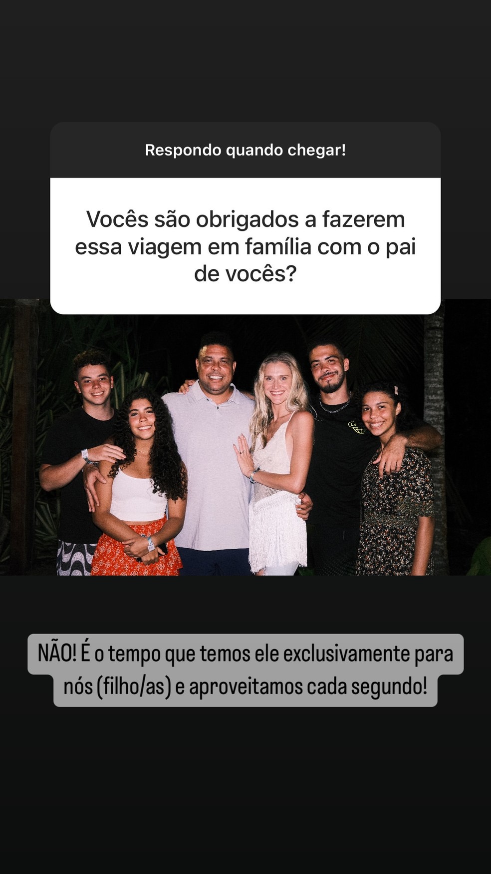 Ronald fala da namorada, dos irmãos e de 'como é ser filho de Ronaldo'