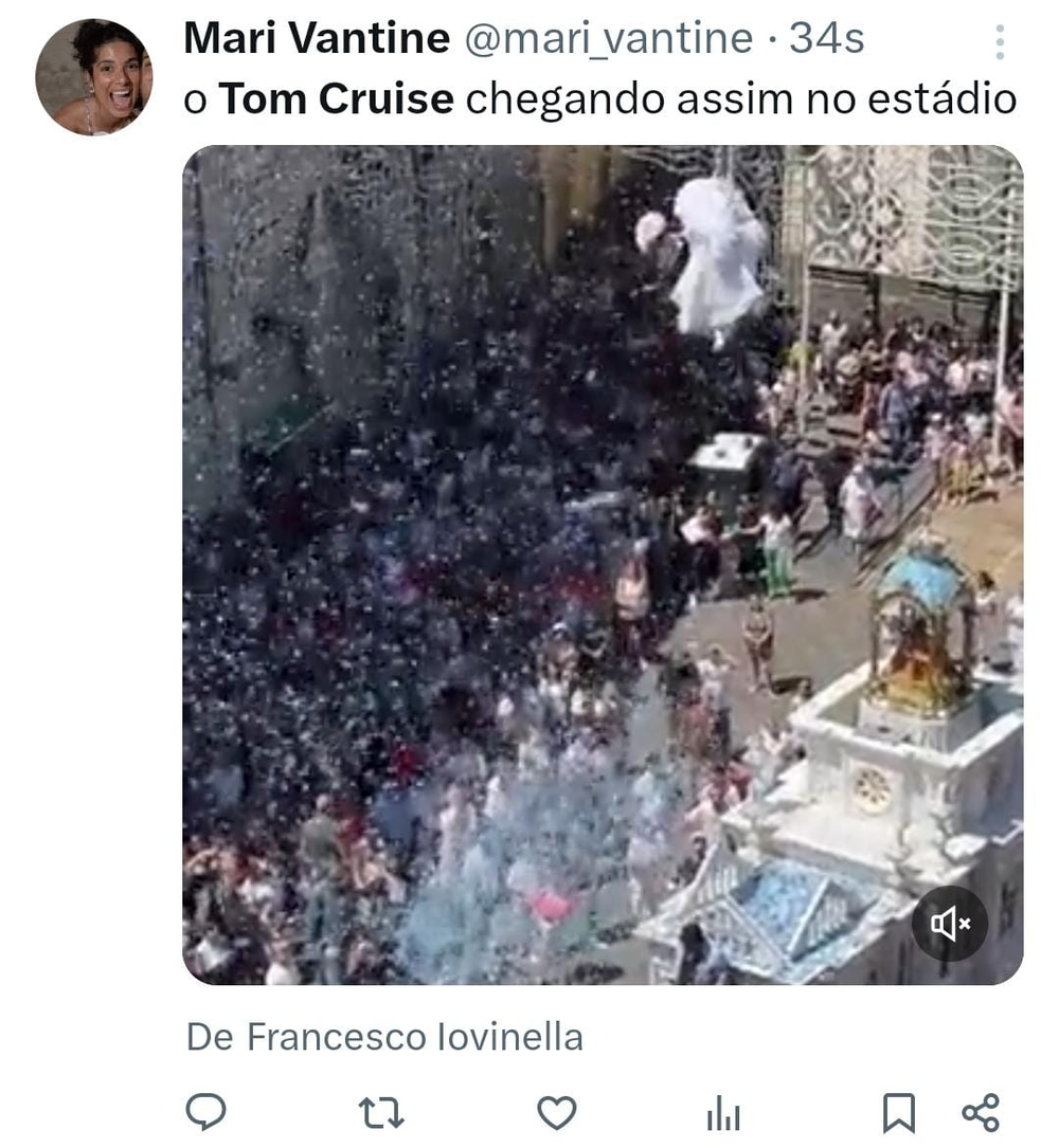 Salto de rapel de Tom Cruise na cerimônia de encerramento viraliza na web