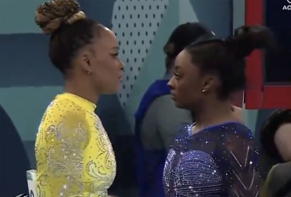 'Não quero mais competir com a Rebeca', diz Simone Biles após ouro nas ...