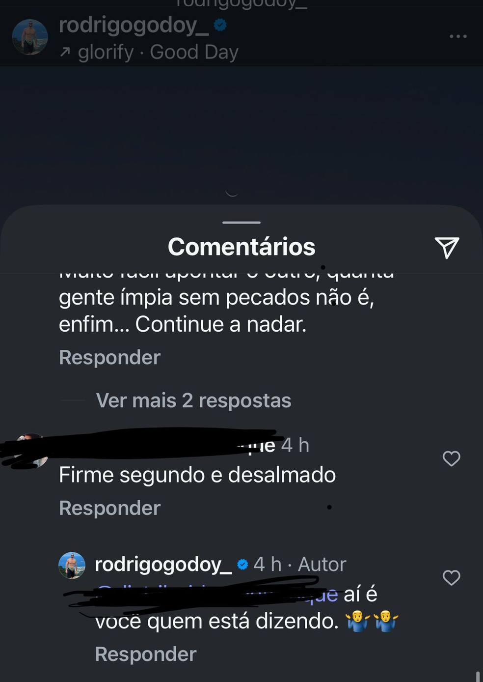 Rodrigo Godoy, ex-marido de Preta Gil, faz 1ª publicação após morte da ...