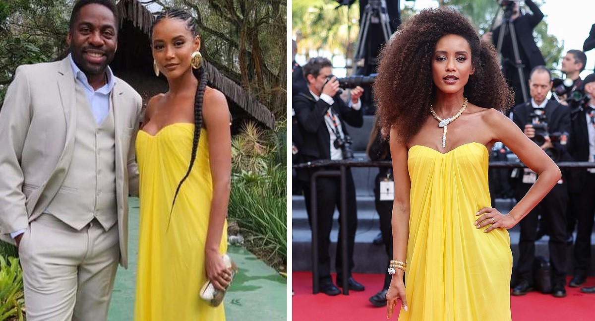 Taís Araujo vai a casamento de amiga de infância com vestido que usou ...