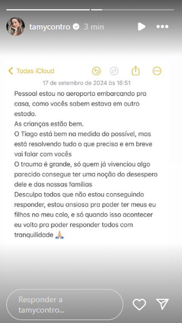 Ex de Projota, Tamy Contro fala como estão os filhos e o cantor após ...