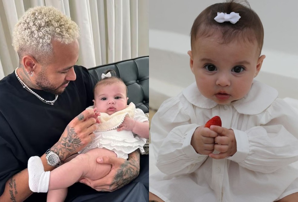 Neymar compartilha clique da caçula, Helena, que encanta a web