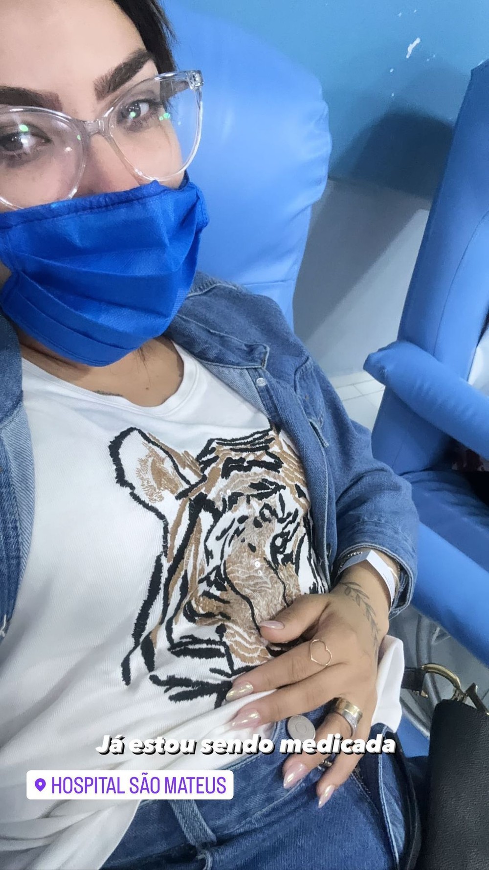 Thayse Teixeira passa por cirurgia para tirar pedra na vesícula