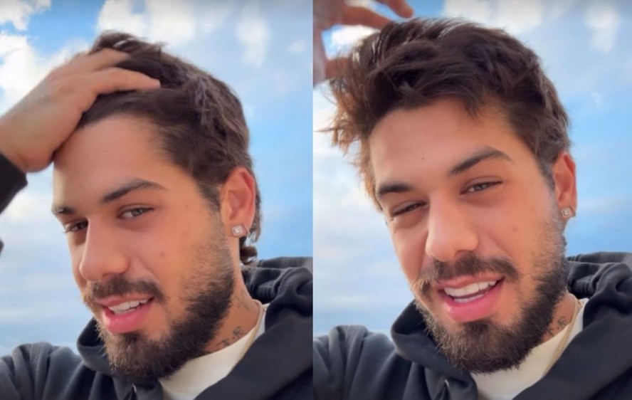 Após promessa, Zé Felipe revela quando vai cortar o cabelo: 'Propósito'