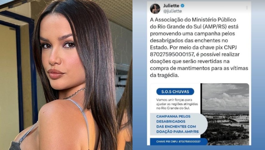 Juliette mostra apoio do Ministério Público do Rio Grande do Sul após ...