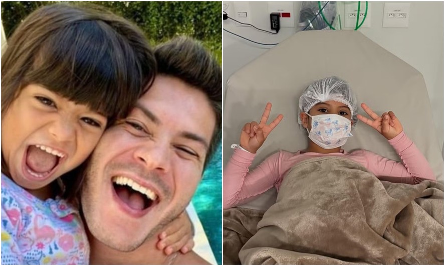Arthur Aguiar revela motivo de cirurgia de filha com Maíra Cardi e ...
