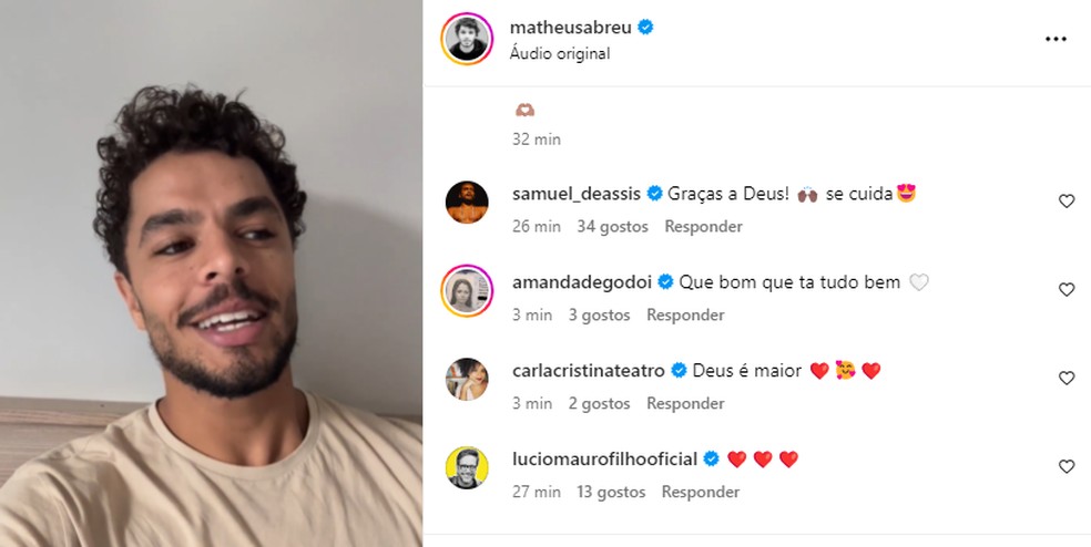 Matheus Abreu recebe alta após acidente em Minas Gerais e diz: 'Susto ...
