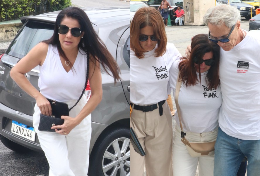 Nivea Stelmann e mais amigos se despedem de João Rebello em velório no Rio