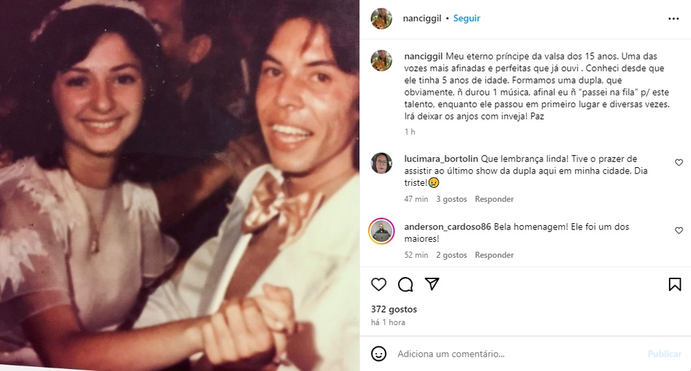 Filha de Raul Gil relembra valsa de 15 anos com Chrystian: 'Meu eterno ...