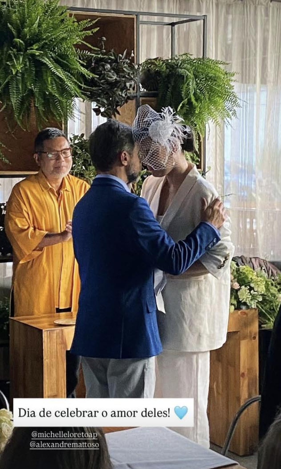 Michelle Loreto, do 'Bem Estar', se casa com diretor-geral do 'Encontro'