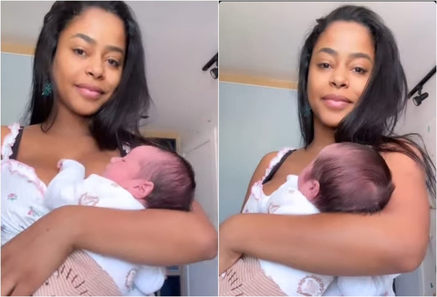 Lorena Maria mostra momento em que faz filho com MC Daniel dormir; vídeo