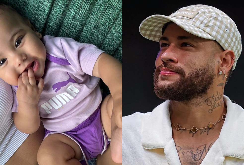 Neymar se encanta com nova foto de sua filha, Mavie, curtindo rede; veja