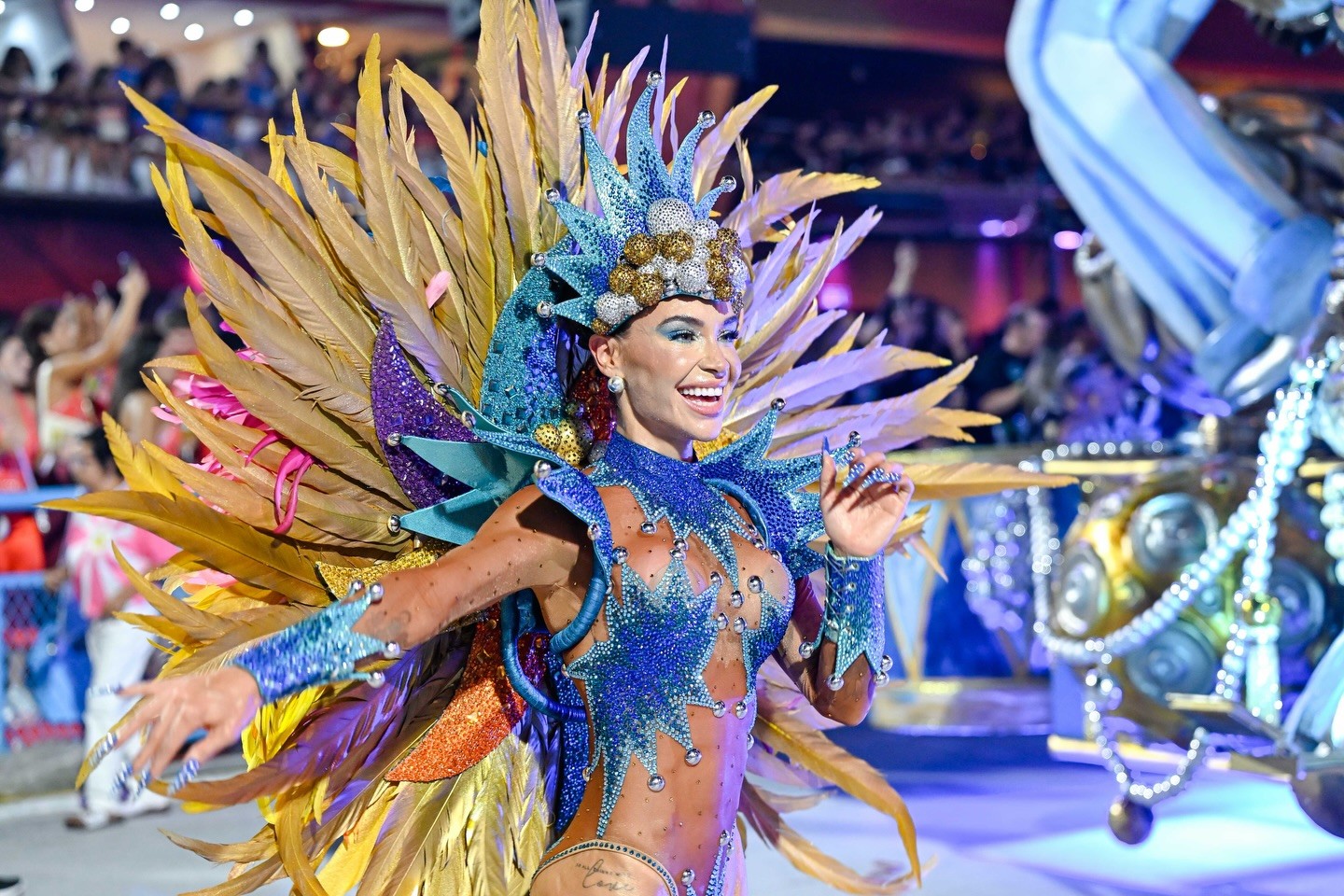Ainê Coutinho realiza sonho ao desfilar na Vila Isabel e destaca apoio ...