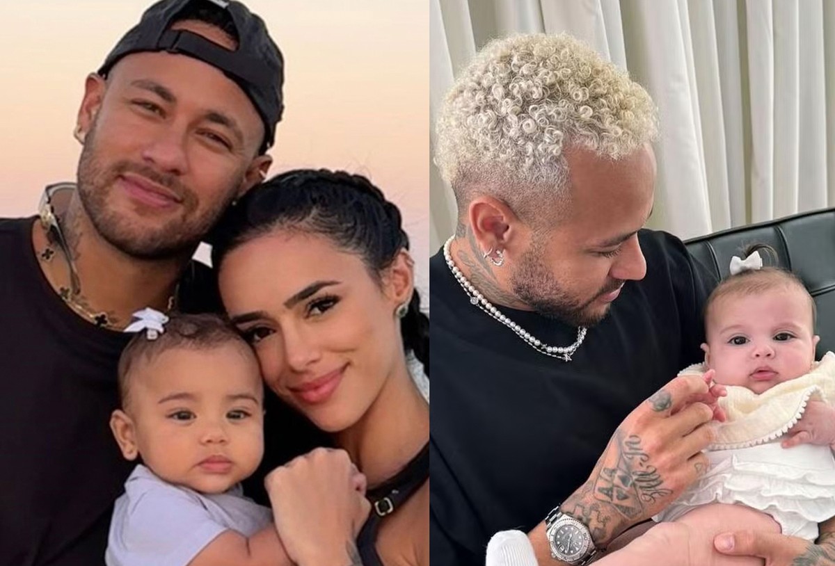 Neymar mostra primeiro encontro entre as filhas Mavie e Helena