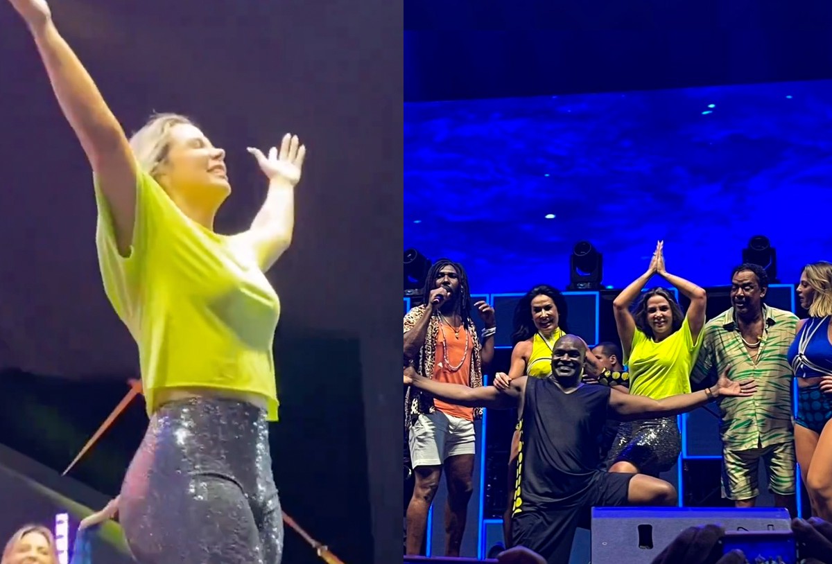 Carla Perez Faz Apari O Surpresa Em Show De Anos Do O Tchan