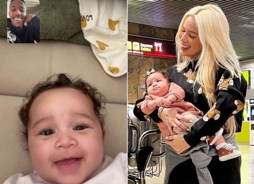 Eder Militão faz videochamada com a filha após ela ir para o Brasil com ...