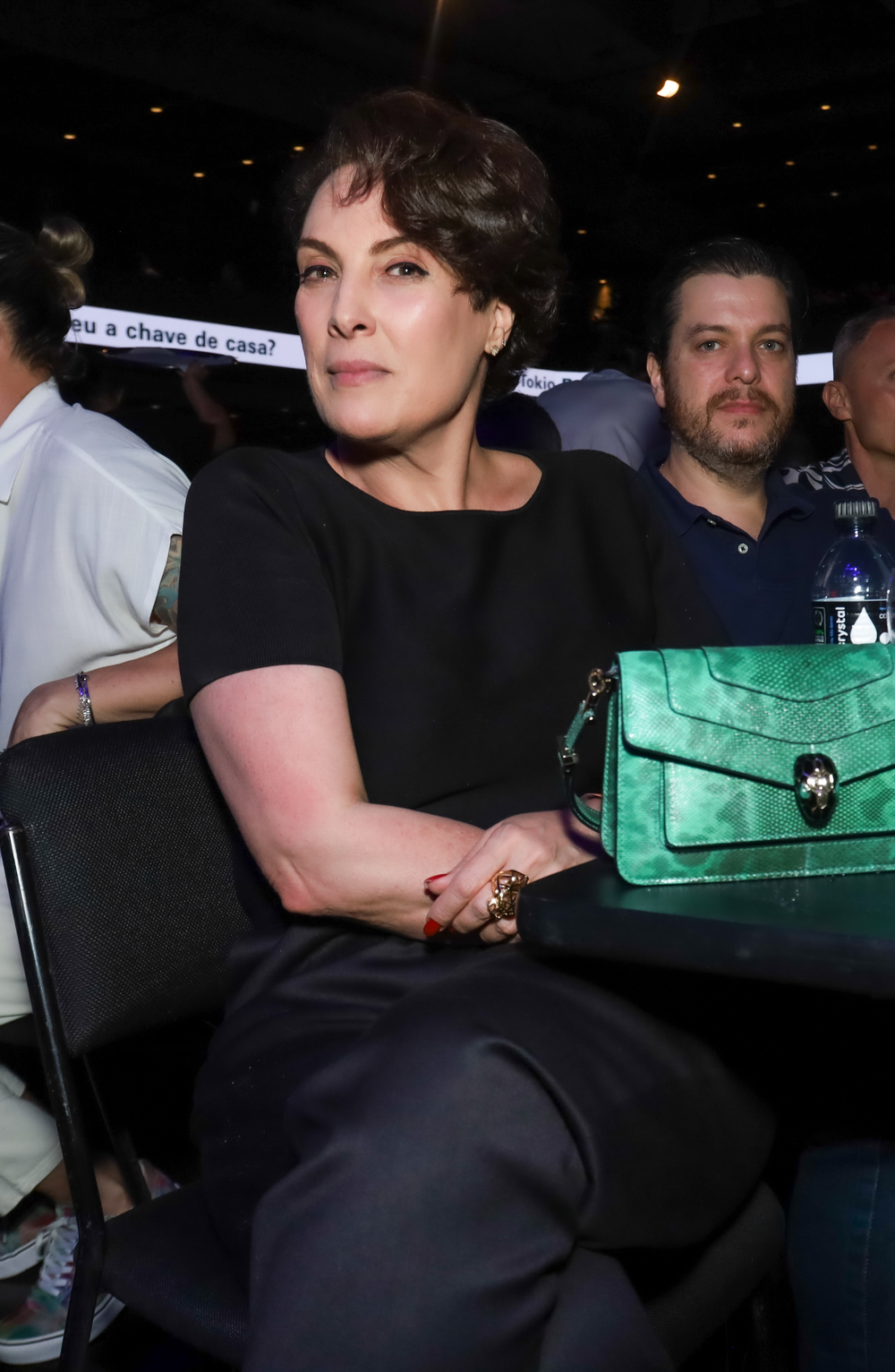 Magda Colares, ex-mulher de Faustão, faz rara aparição ao curtir show em SP