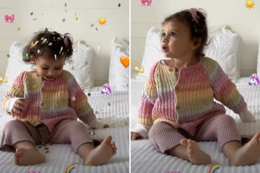 Amanda Kimberlly encanta web com fotos de Helena, sua filha com Neymar