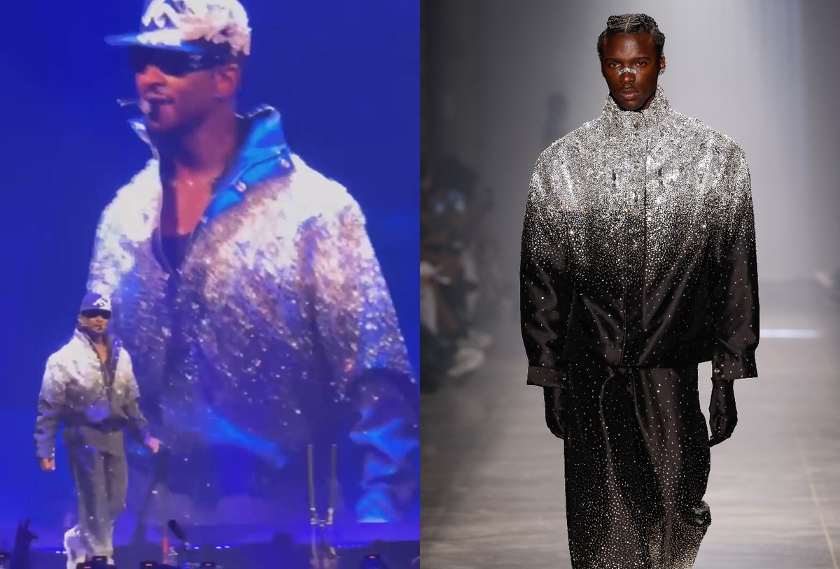 Usher usa em turnê look feito por estilista brasileira; peça tem 70 mil ...