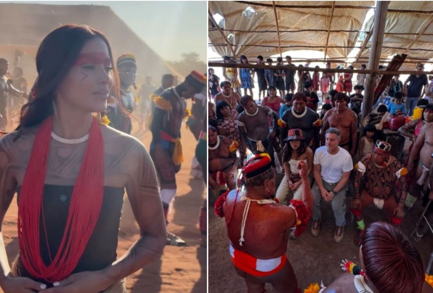 Anitta e Luciano Huck participam do ritual Kuarup no Território ...
