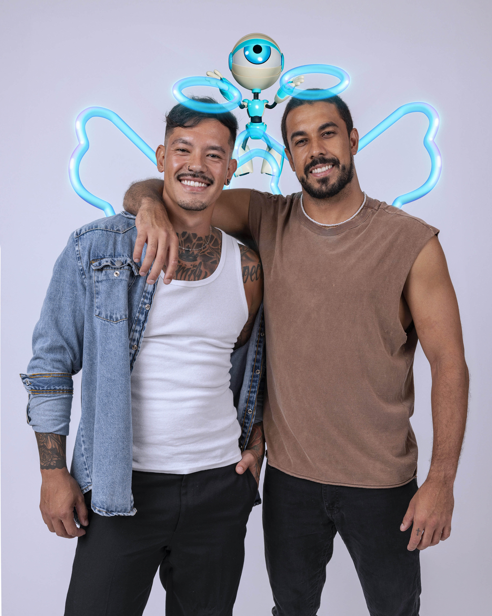 Maike e Gabriel são os primeiros anjos do BBB 25 e escolhem dupla para ...