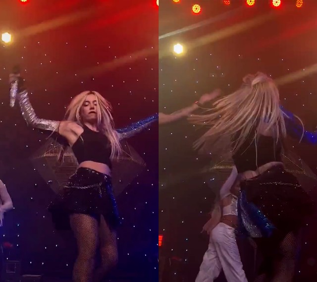 Cantora Ava Max leva tapa de homem durante show; vídeo