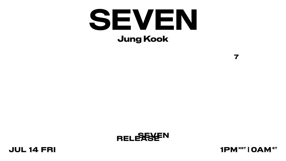 Jungkook, do BTS, anuncia primeiro single solo 'Seven'