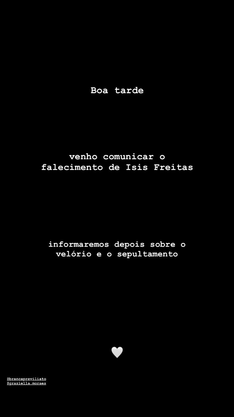 Larissa Manoela lamenta morte de Ísis Freitas, atriz de 22 anos