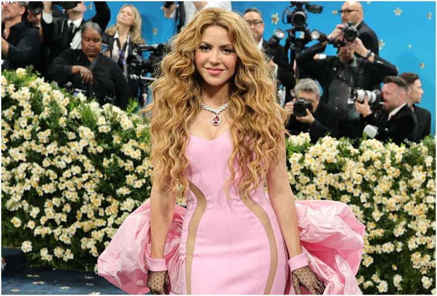 Shakira aposta em look todo rosa para Met Gala 2025 com tema focado no ...