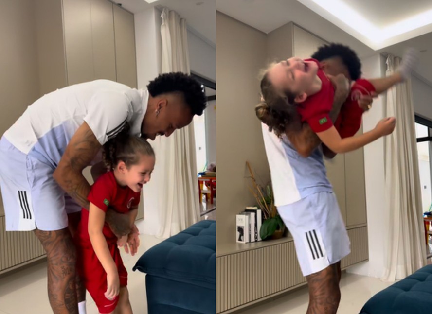 Tainá Castro mostra filho que teve com Léo Pereira brincando com seu ...