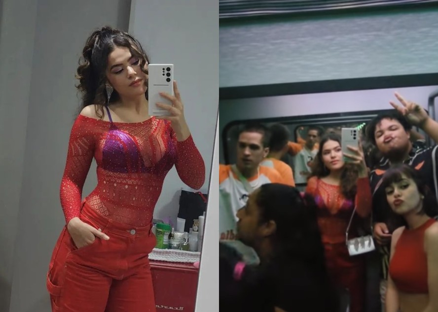 Maisa Silva curte karaokê na companhia de Klara Castanho e João Guilherme