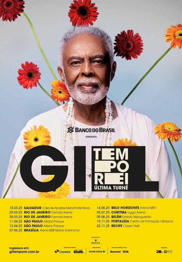 Gilberto Gil lança 'Tempo Rei', sua turnê de despedida dos palcos ...