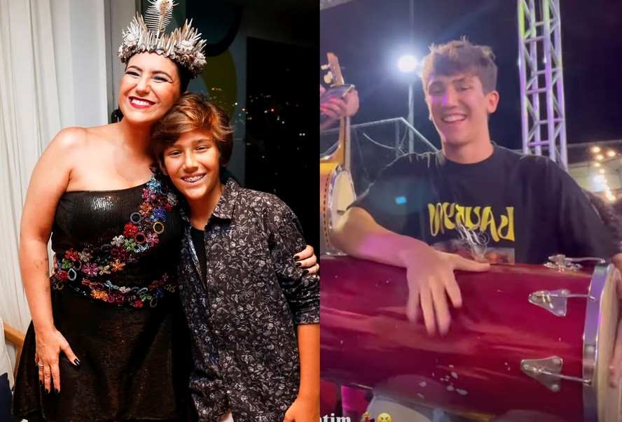 Discreto, filho mais velho de Maria Rita aparece tocando em roda de ...