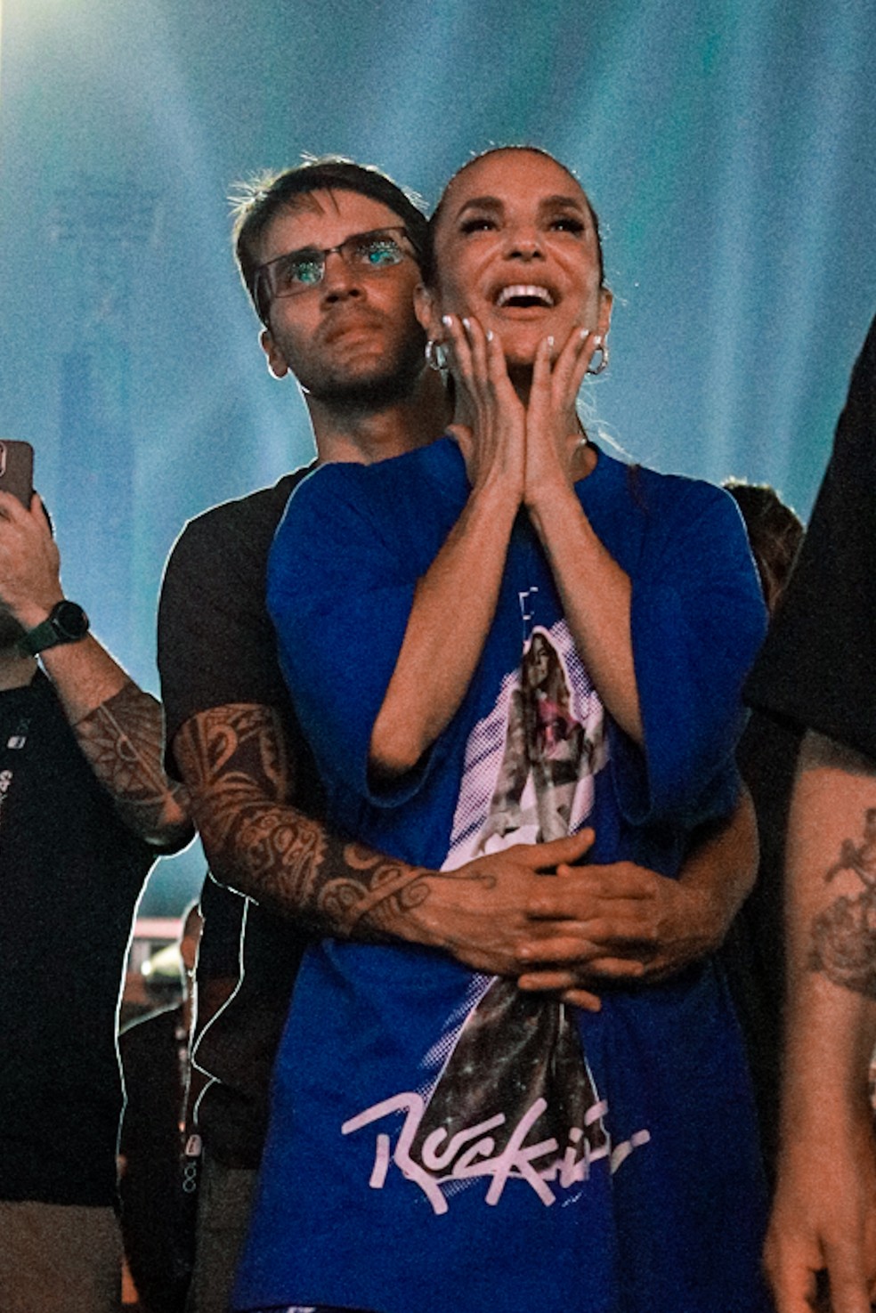 Após show, Ivete Sangalo curte o Rock in Rio agarradinha ao marido ...