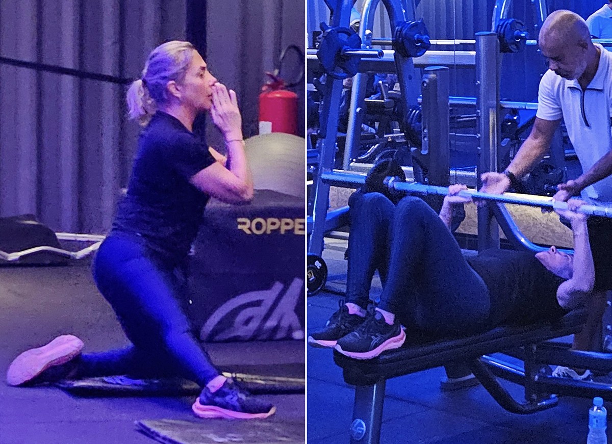 Heloisa Périssé passa o feriado prolongado malhando pesado em academia ...