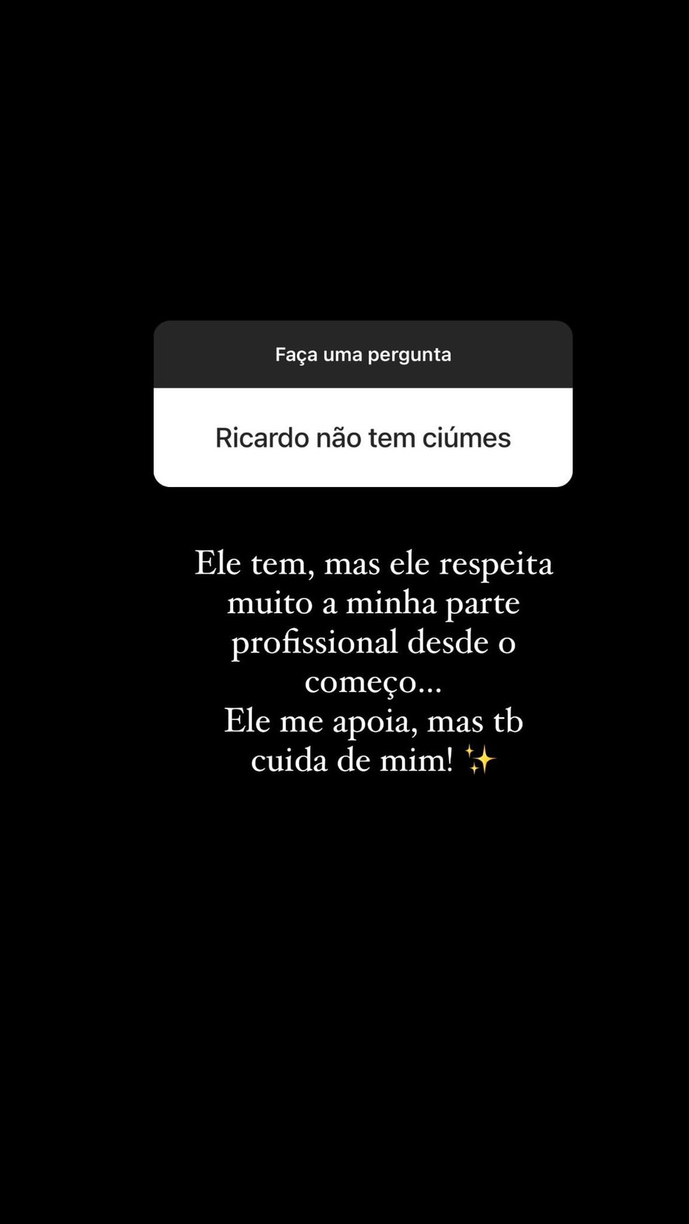 Carol Batista comenta se o marido, Kaká, tem ciúme e explica por que ...