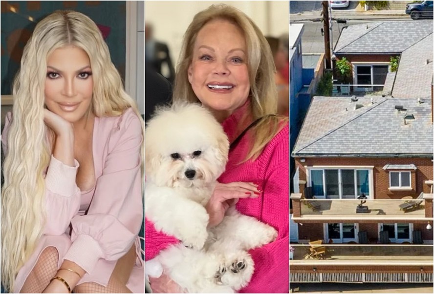 Mãe de Tori Spelling perde mansão de R$ 140 milhões em incêndio nos EUA: 'Estou em choque'