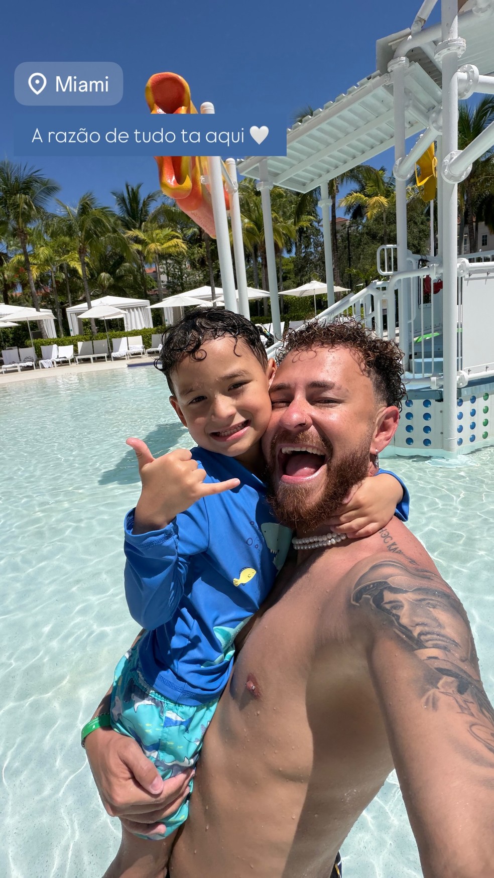 Ex-casal, Bianca Andrade e Fred Bruno curtem Miami com o filho, Cris ...