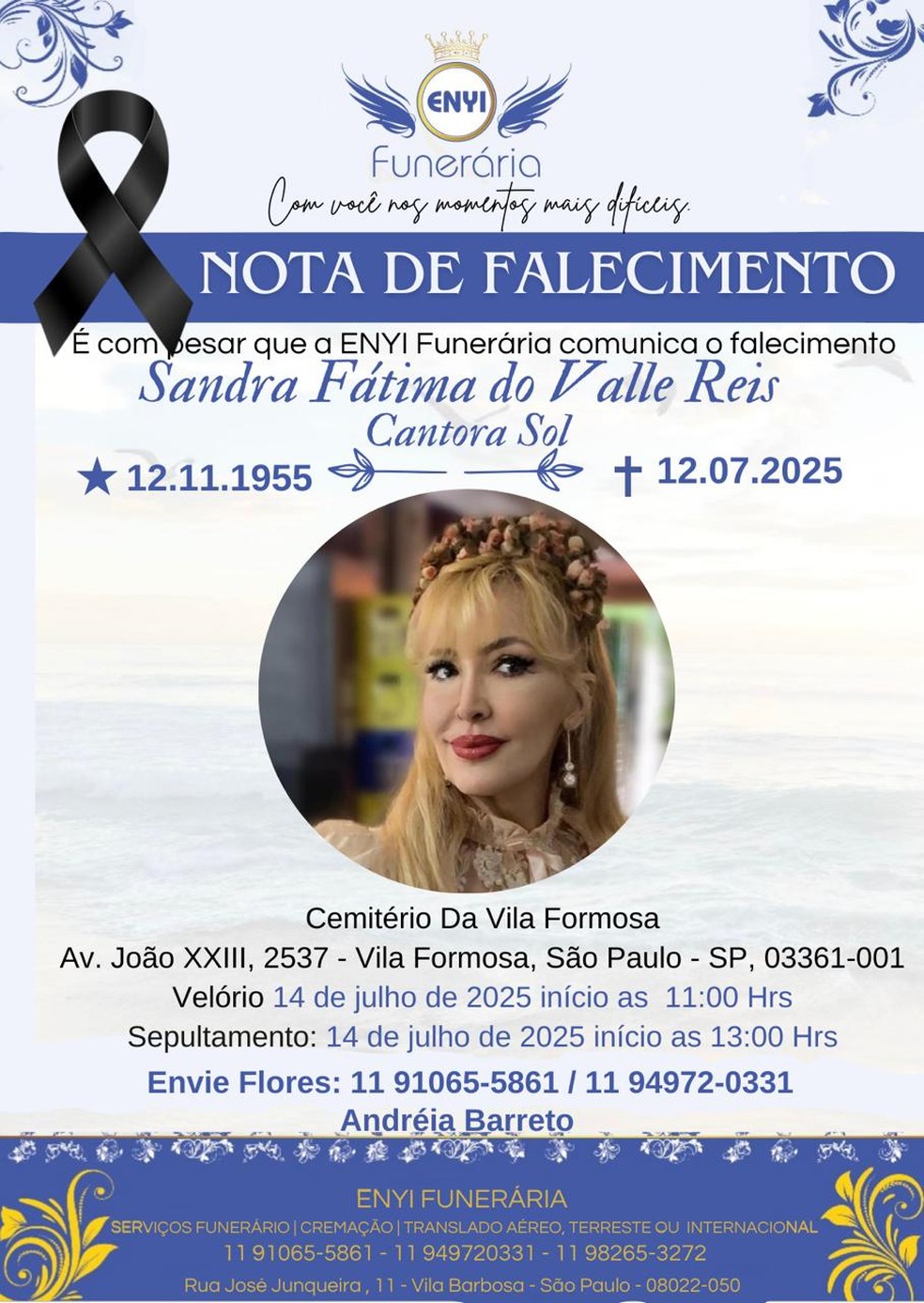 Causa da morte de cantora Sol aguarda exames complementares do IML; entenda