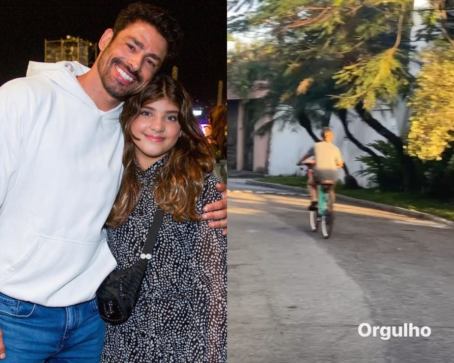 Cauã Reymond se orgulha ao ver filha com Grazi Massafera andando de ...