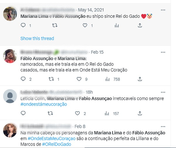Mariana Lima comenta memes sobre parceria em dose dupla com Fabio Assunção