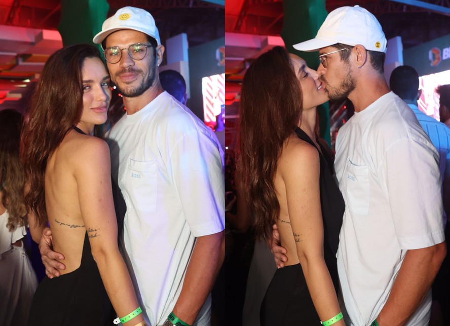 Rafa Kalimann e José Loreto curtem show de Jorge e Mateus coladinhos no Rio