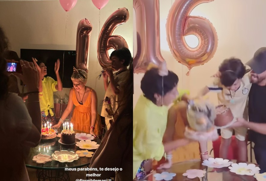 Bela Gil comemora 16 anos da filha, Flor, ao lado do ex-marido, com ...