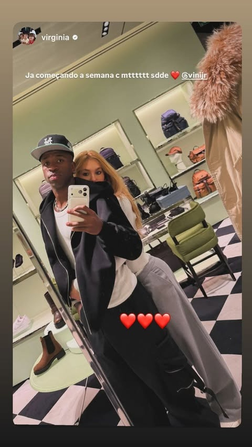 Após apagar foto com Virginia, Vini Jr. posta com pose de modelo nas redes